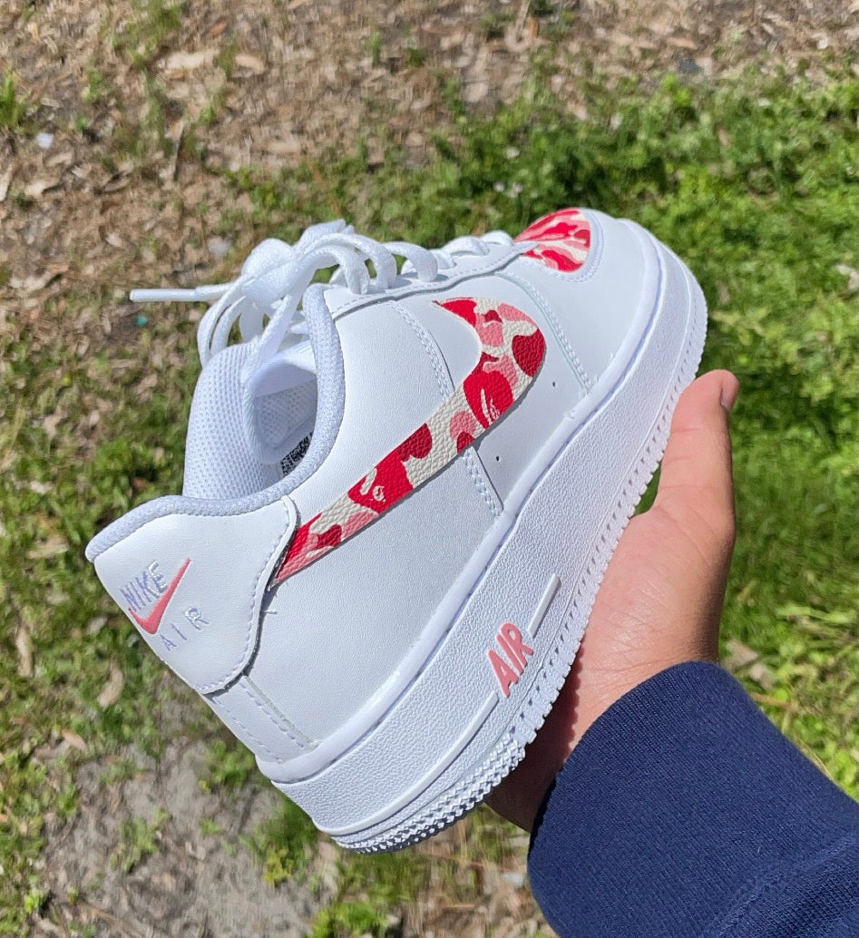 Pink Bape AF1 – LouCustomz